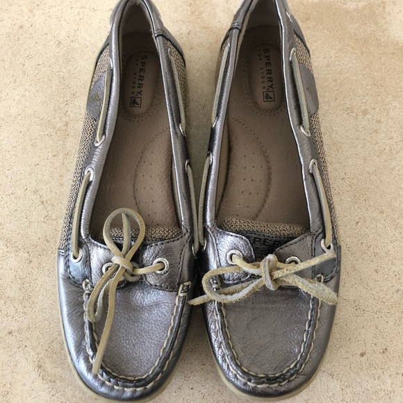 Sperry | Shoes | Brand New Pewtersilver Sperry Top Siders | Poshmark